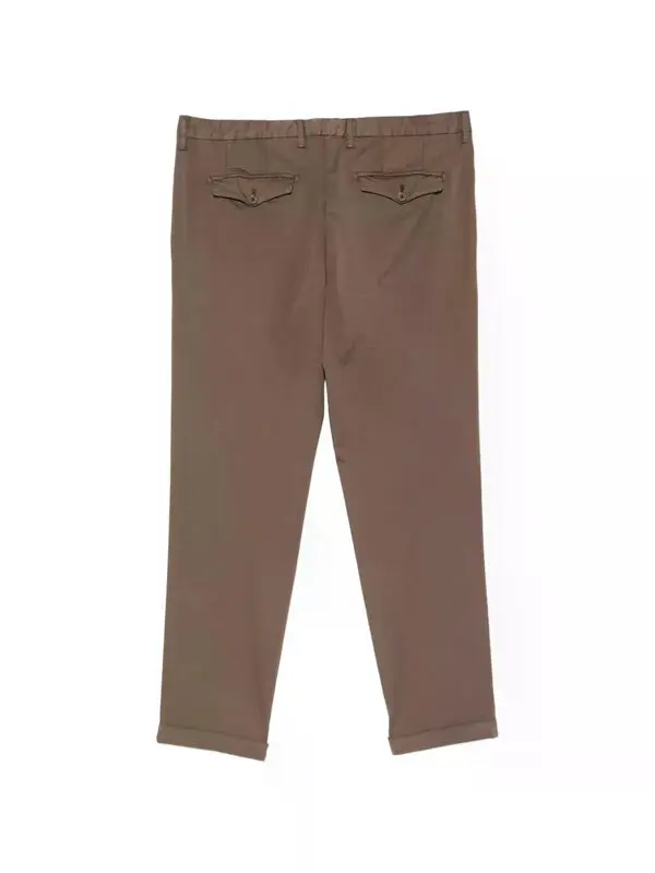 MYTHS Pleated Turn-up Trousers