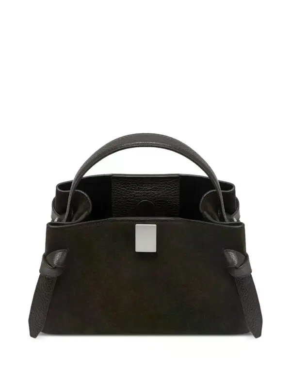 Yuzefi Mini Gyoza Leather Tote Bag - Brown