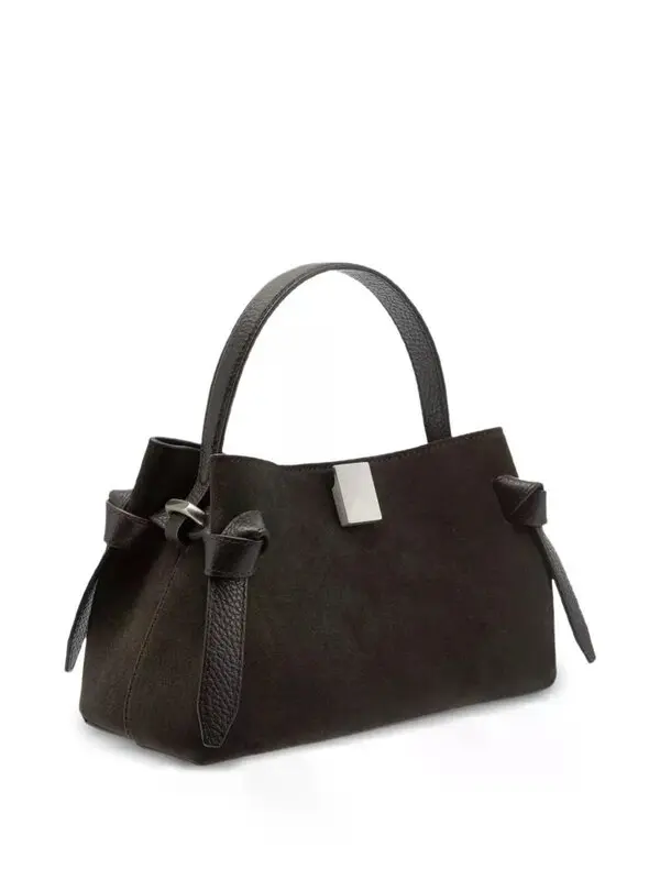 Yuzefi Mini Gyoza Leather Tote Bag - Brown