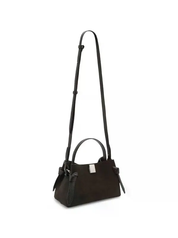 Yuzefi Mini Gyoza Leather Tote Bag - Brown