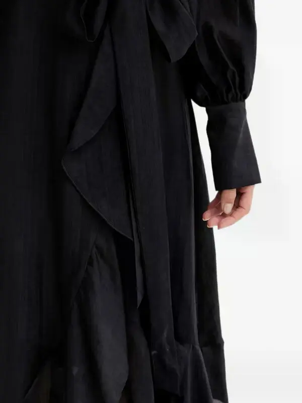 BLUGIRL Ruffled Wrap Asymmetric Dress