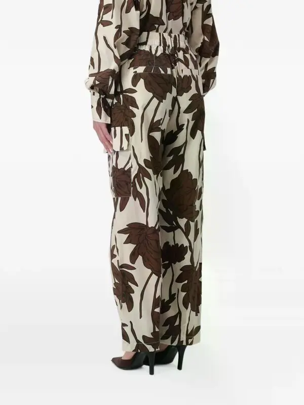 Brunello Cucinelli Floral-print Cargo Pants