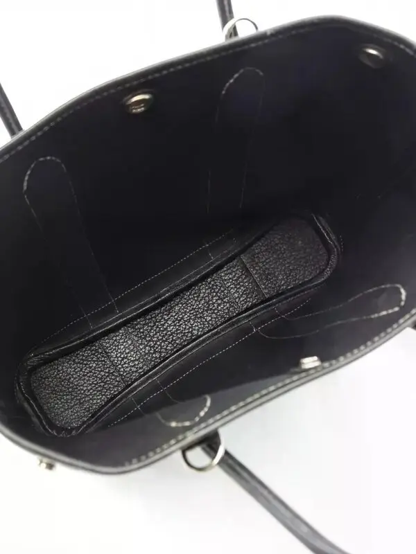 Hermès 2004 Pm Garden File Leather-trim Tote Bag