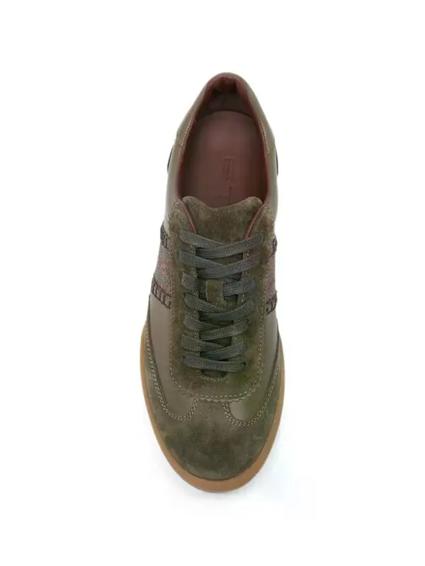 Etro Paisley Panelled Sneakers