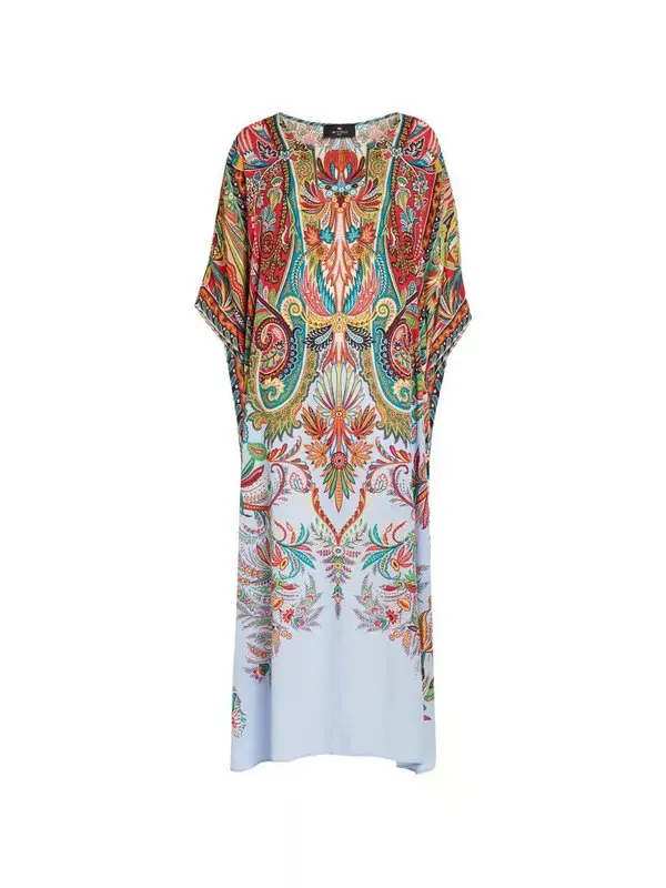 Etro Paisley Print Midi Dress