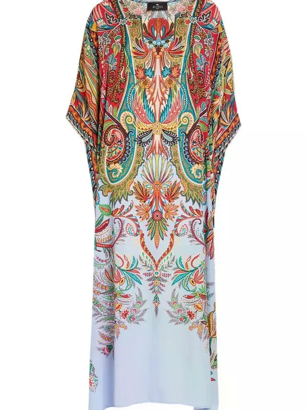 Etro Paisley Print Midi Dress