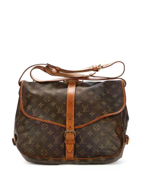 LOUIS VUITTON Monogram Canvas Saumur Gm Shoulder Bag - Brown