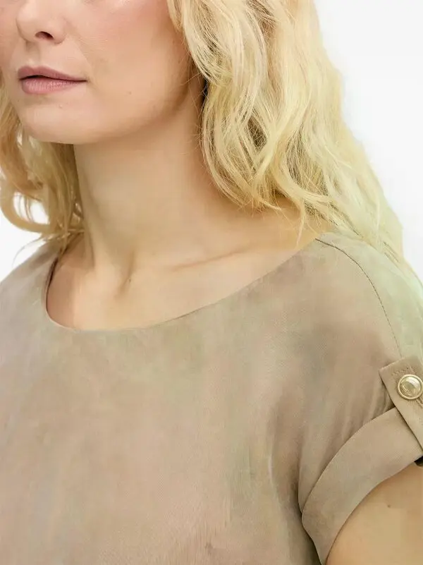 Guess Belted Button-detail Midi Dress