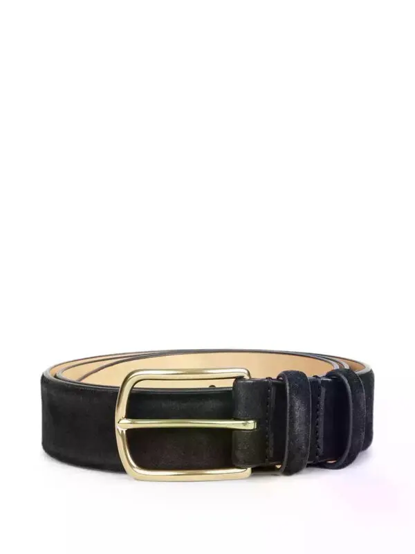 Officine Creative Suede Buckle-fastening Belt - Black
