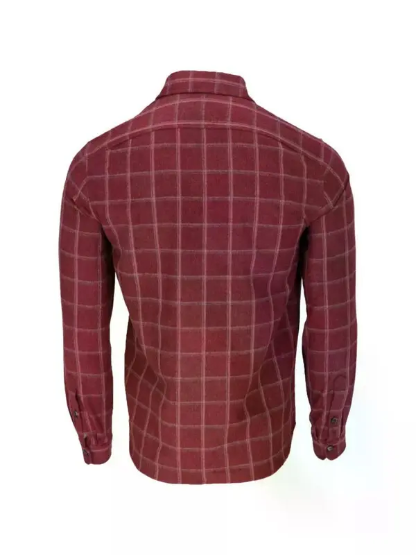 Isaia Check-pattern Button-up Shirt