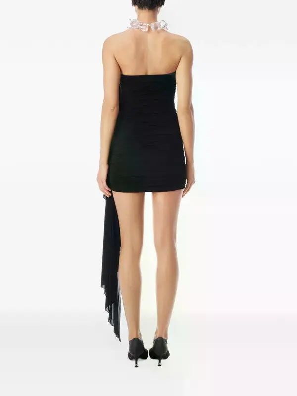 Alexander Wang Ruched Draped Detail Dress - Black