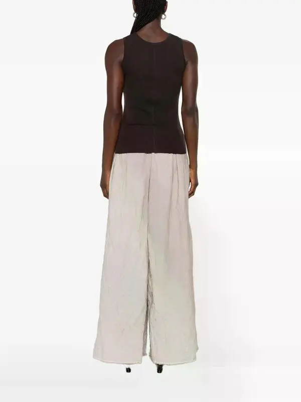 IVORY PARIS Elsa Ribbed-knit Tank Top