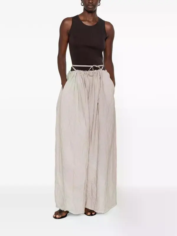 IVORY PARIS Elsa Ribbed Knit Tank Top - Brown