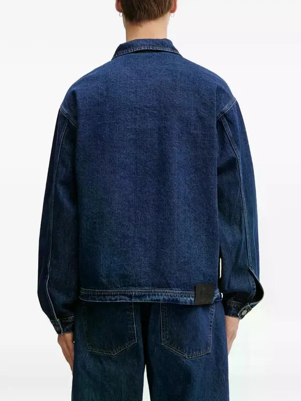 NO PROBLEMO Embroidered Regular Fit Denim Jacket