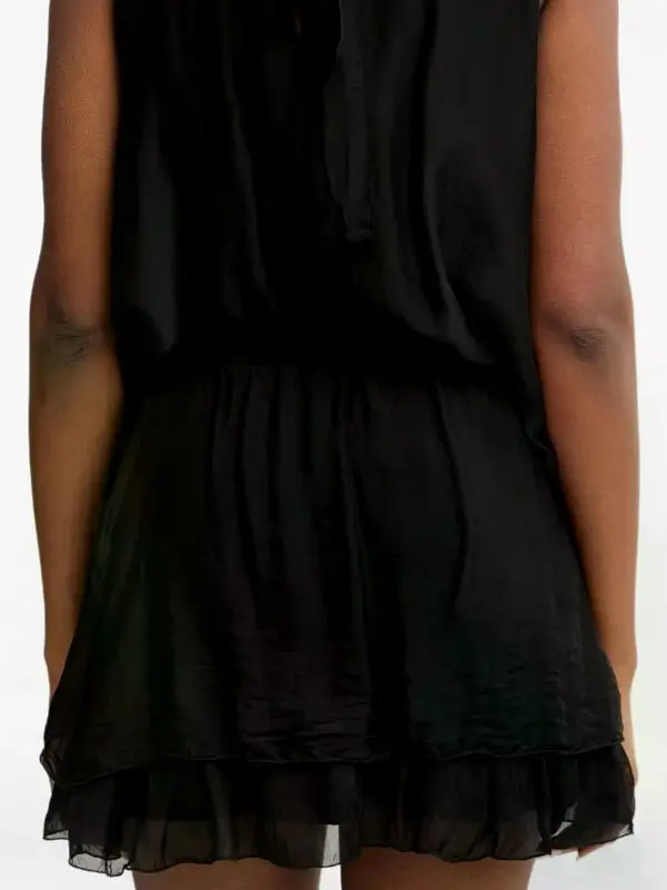 HAVEONE Tiered Ruffled Mini Skirt