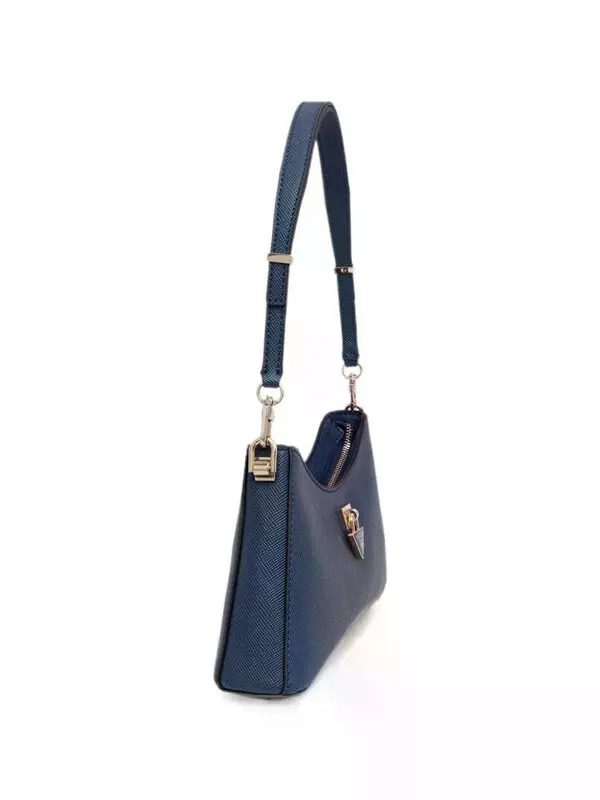 Guess Patsie Logo-plaque Crosshatch-texture Tote Bag