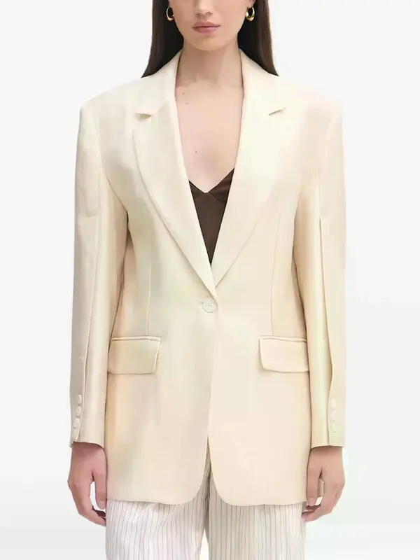 HAVEONE Single-breasted Notched-lapel Blazer