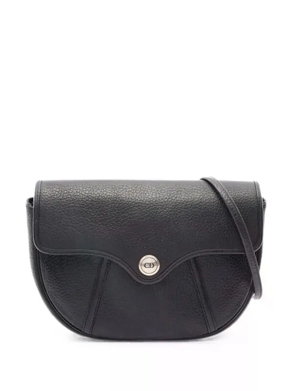 Dior 2000s Cd Logo Crossbody Bag - Black
