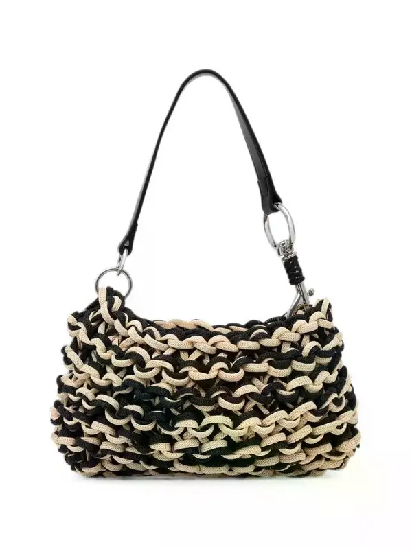 BENETTON Woven Design Tote Bag