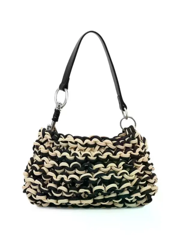 BENETTON Woven Design Tote Bag