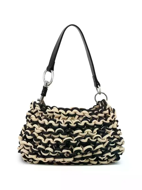 BENETTON Woven Design Tote Bag