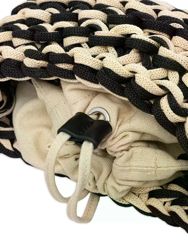 BENETTON Woven Design Tote Bag