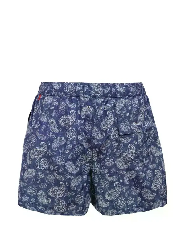 Kiton Paisley-print Swim Shorts