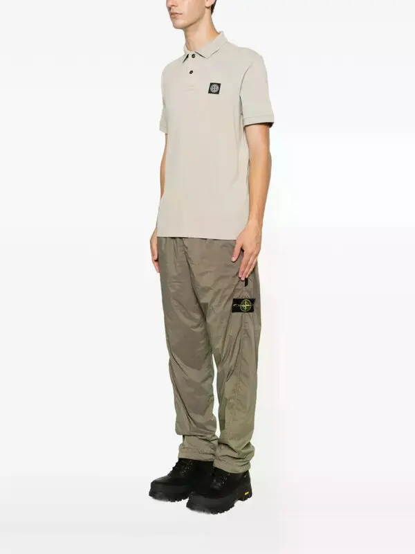 Stone Island Logo-patch Piqué Polo Shirt