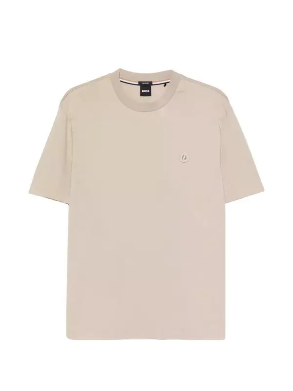 BOSS Logo-patch T-shirt - Neutrals