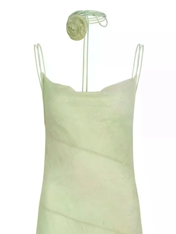 DE LA VALI Calima Lace Maxi Dress - Green