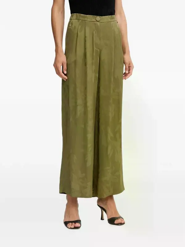 Armani Exchange Floral Pattern Palazzo Pants