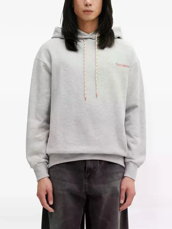 NO PROBLEMO Logo-print Drawstring Hoodie