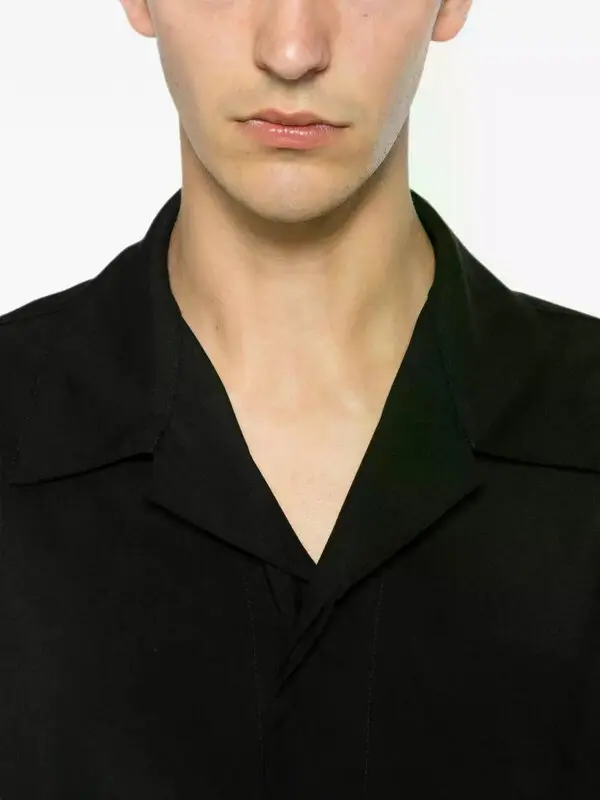 YES LONDON Short-sleeve Camp-collar Shirt