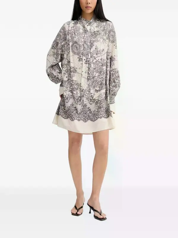 BLUGIRL Lace-print Mini Dress