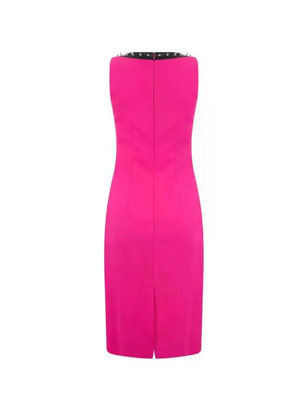 Moschino Stud-embellished Sleeveless Midi Dress