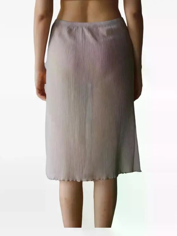 BASERANGE Crinkled Finish Straight Skirt
