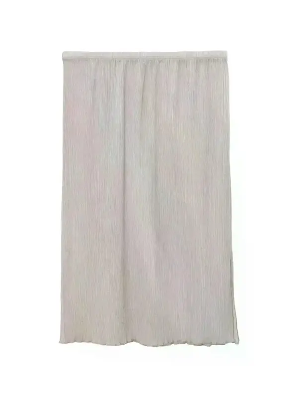 BASERANGE Crinkled Finish Straight Skirt - Neutrals