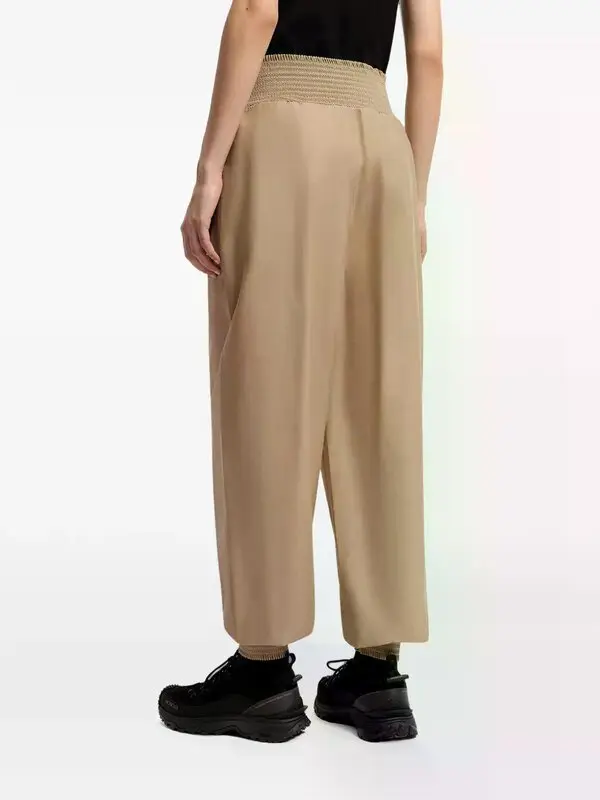 Moncler Logo-patch Smocked-waist Track Pants