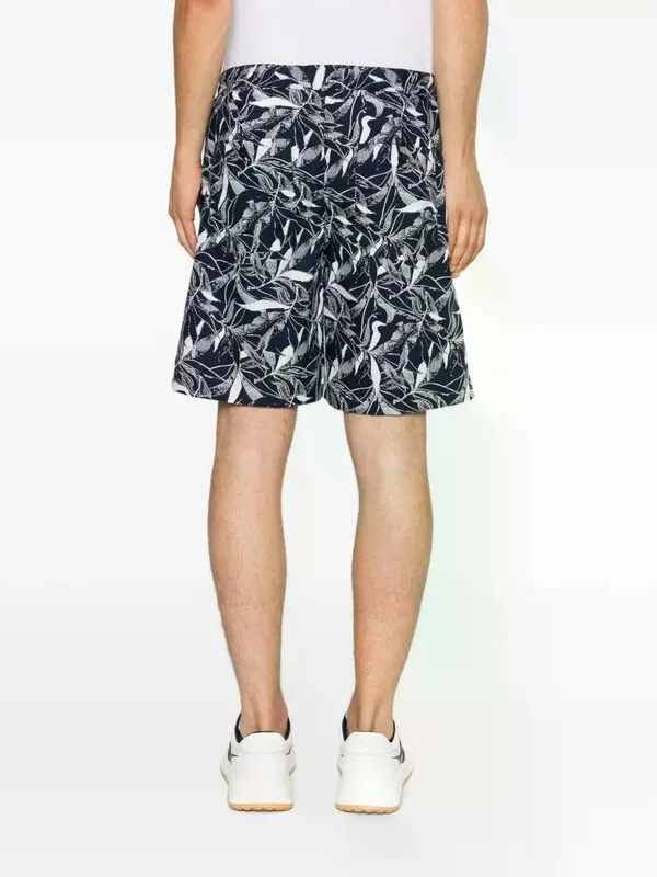 Michael Kors Leaf-print Drawstring Shorts