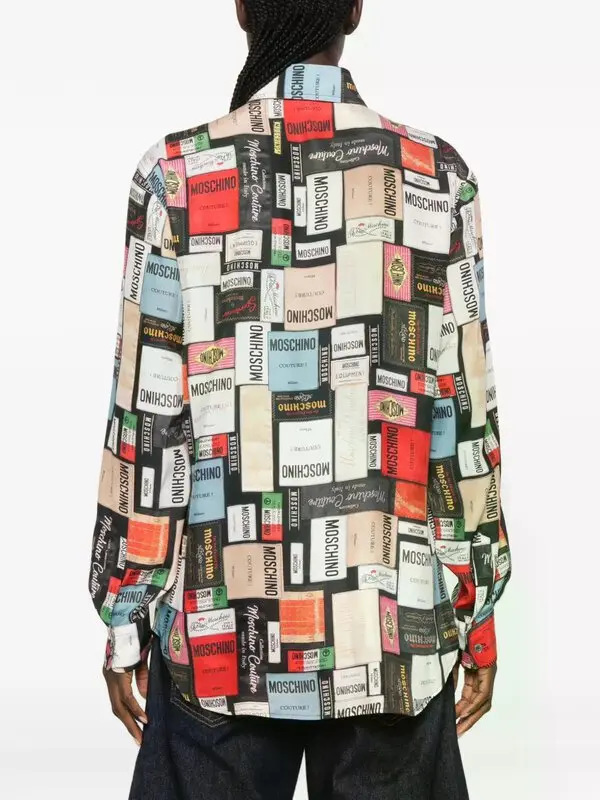 Moschino Print Silk Shirt