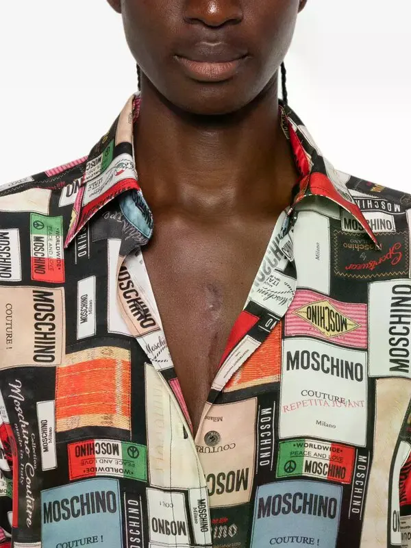 Moschino Print Silk Shirt
