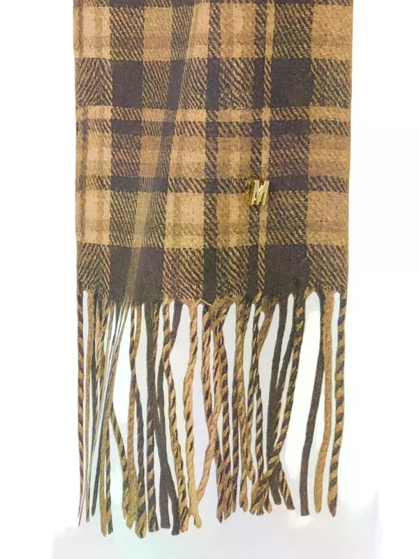 Moschino Check-pattern Scarf Print Shirt