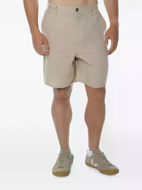 TRUSSARDI Linen Elasticated-waist Shorts
