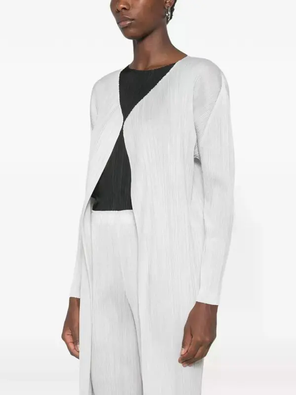 Issey Miyake Open-front Long-length Cardigan