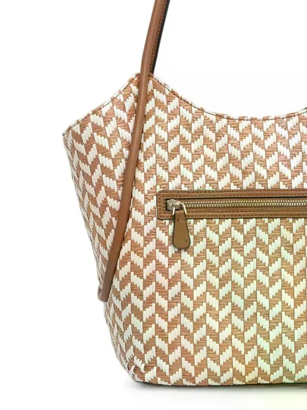 Guess Tessi Woven Chevron-pattern Tote Bag