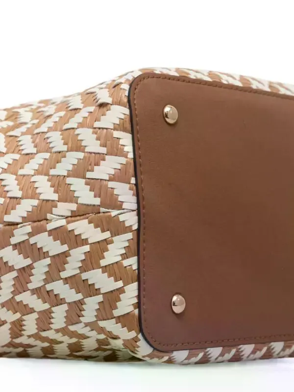 Guess Tessi Woven Chevron-pattern Tote Bag