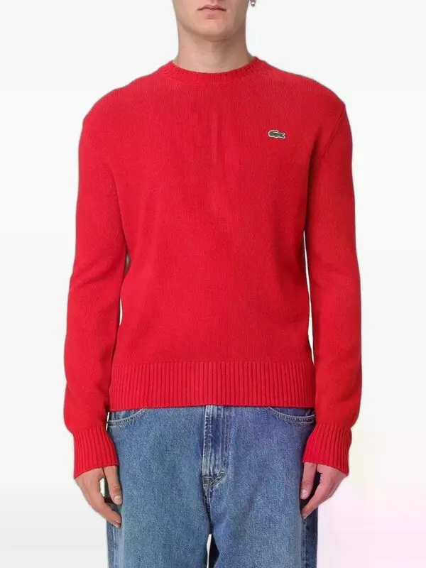 Lacoste Logo Patch Crew Neck Knitwear