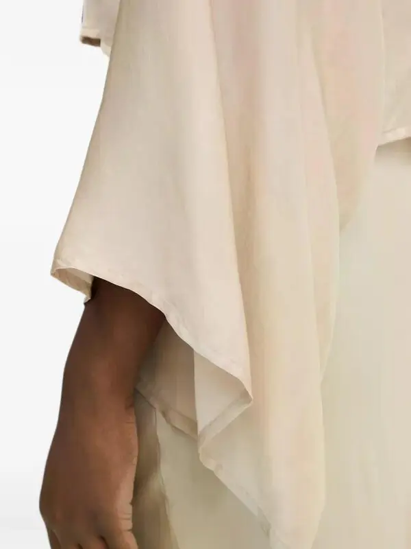 HAVEONE Batwing Sleeve Cropped Blouse
