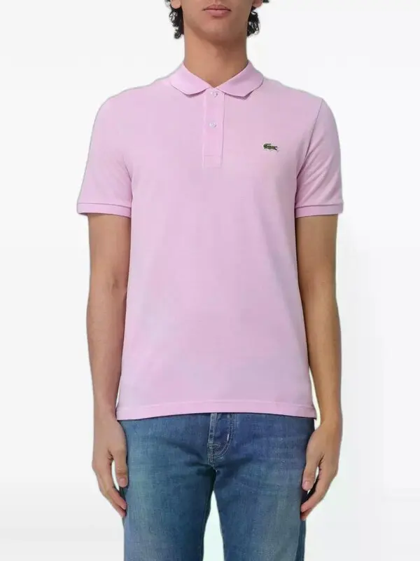 Lacoste Pique-cotton Polo Shirt - Pink