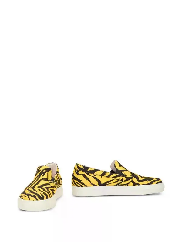 Moschino Tiger-print Slip-on Sneakers